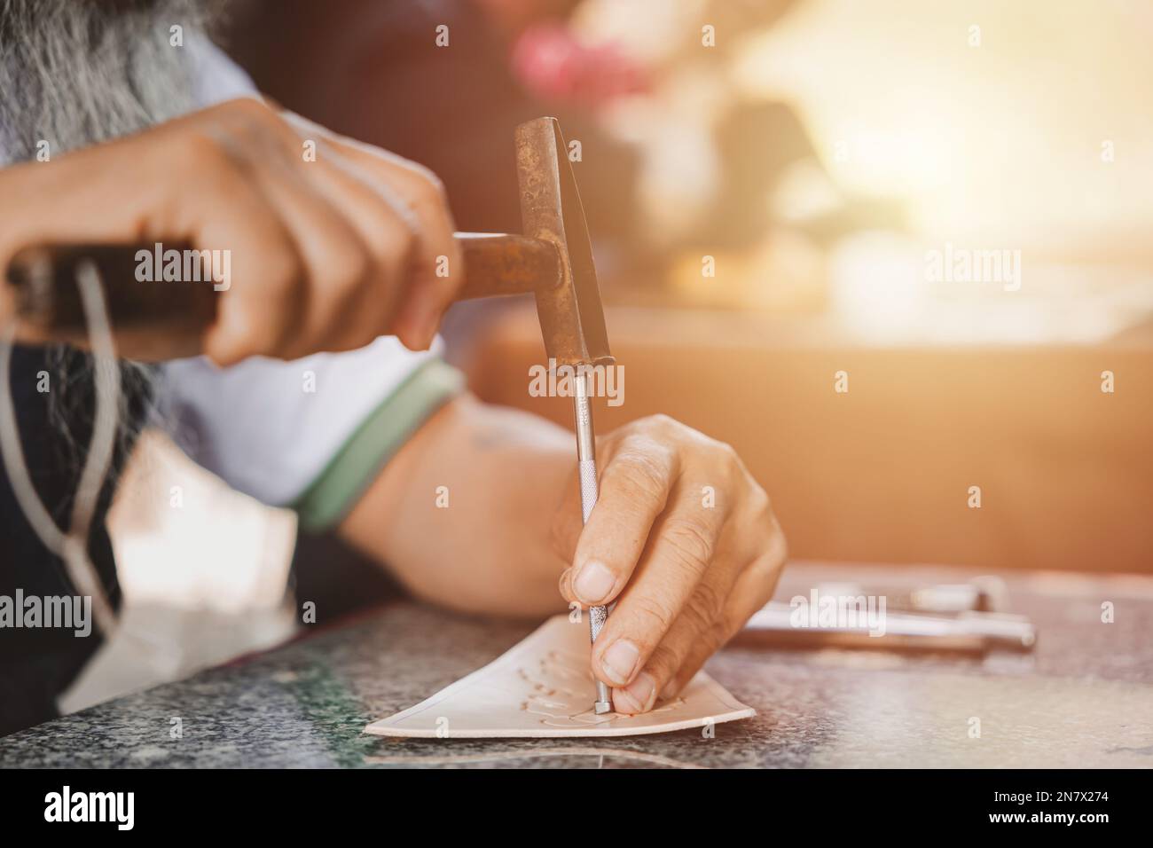 Traditional crafting hi-res stock photography and images - Alamy