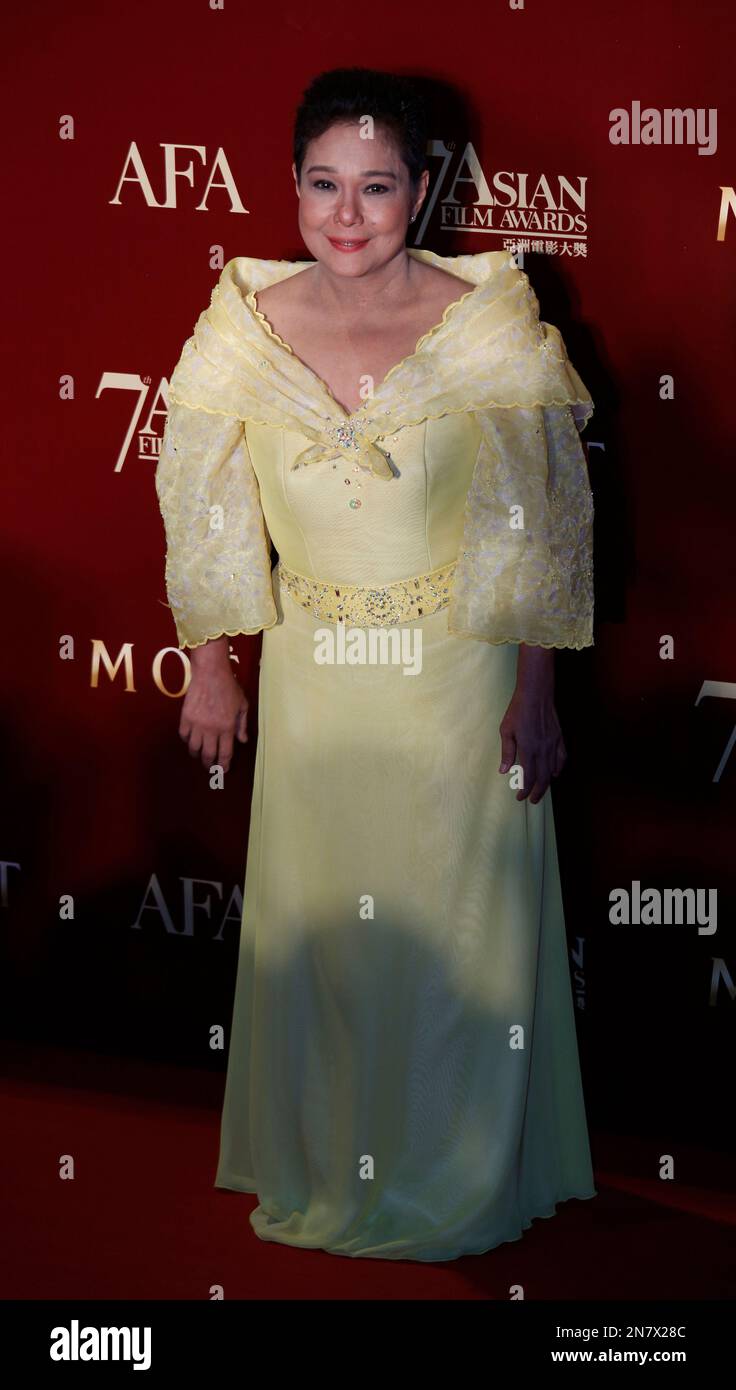 The Philippines actress Nora Aunor poses on the red carpet at the Asian ...