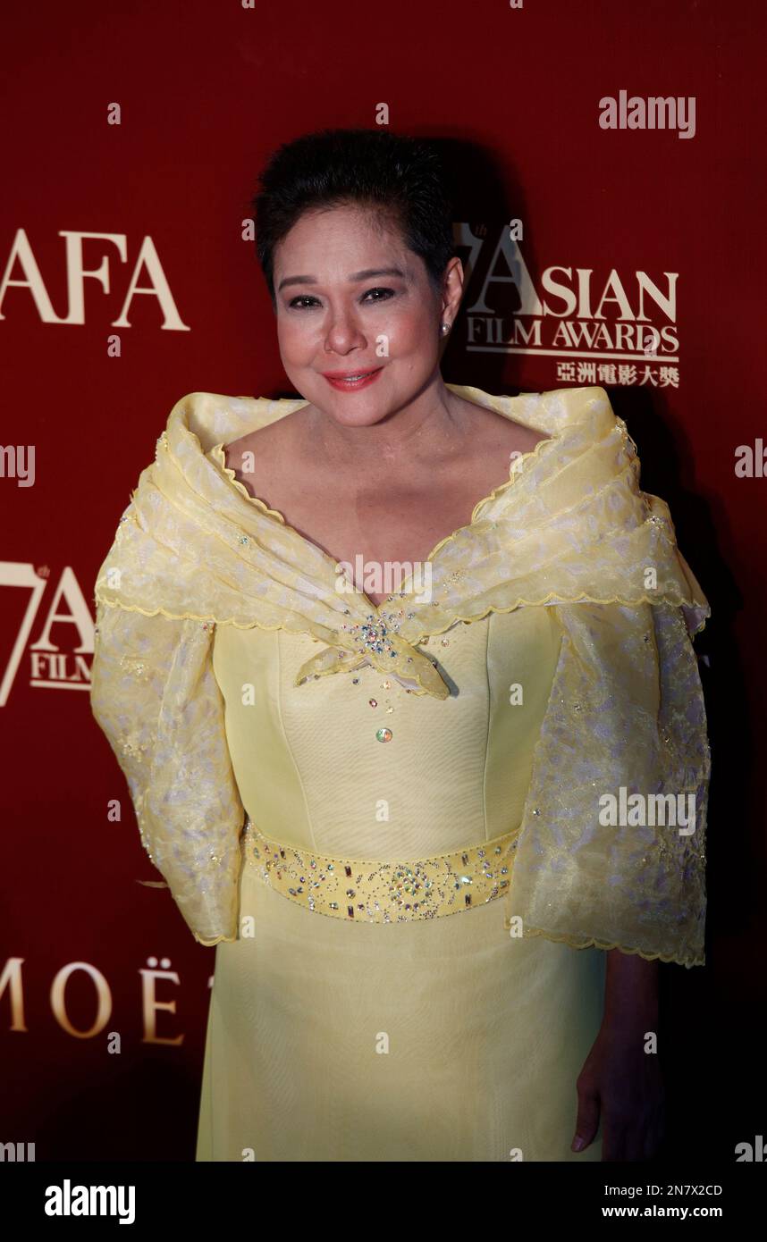 The Philippines actress Nora Aunor poses on the red carpet at the Asian ...