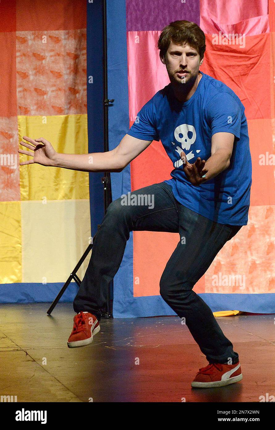 Jon Heder attends an afternoon of family fun at The Geffen Playhouse on ...