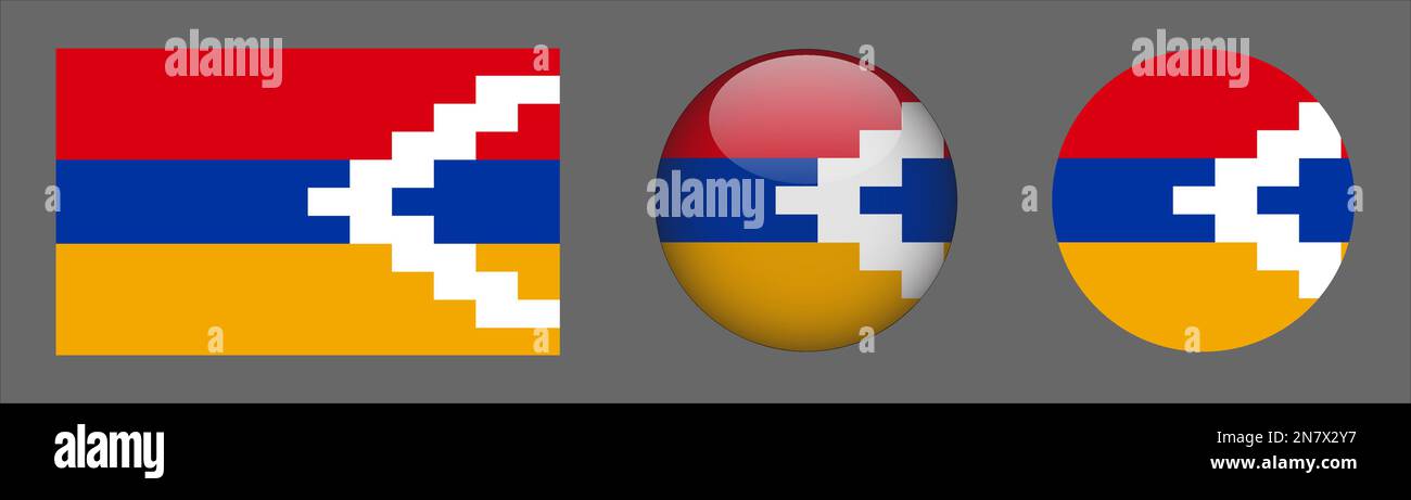 Artsakh Flag set collection Vector Stock Vector Image & Art - Alamy
