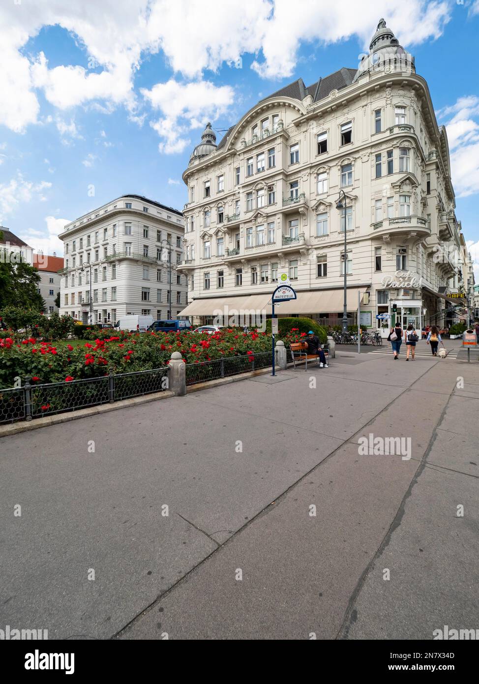Old manor house with Viennese coffee, inner city, Vienna, Austria Stock ...