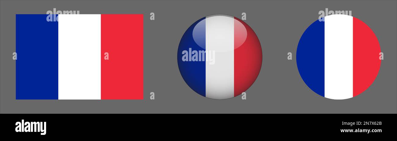 France Flag set collection Vector Stock Vector Image & Art - Alamy