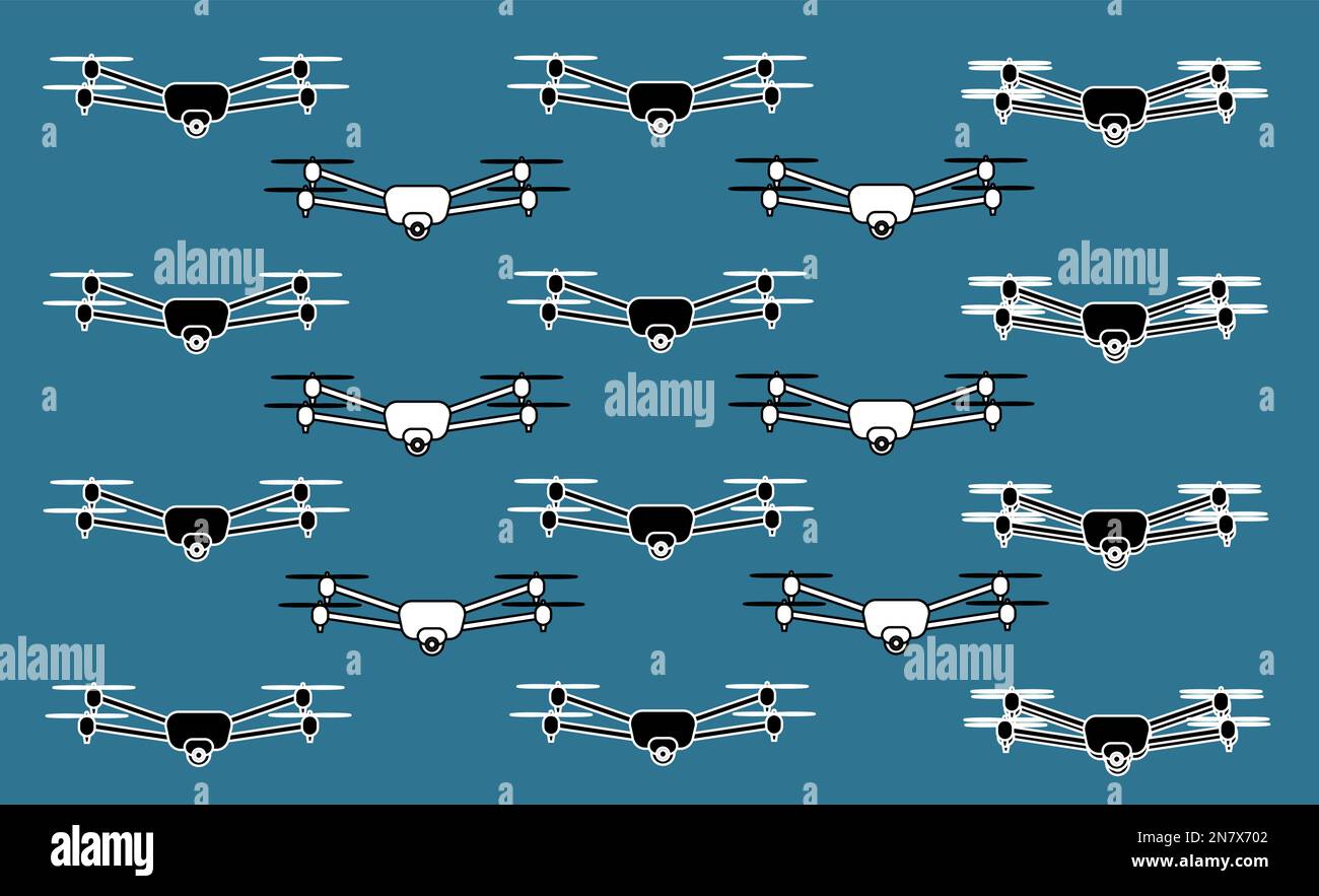 Monitoring drones Stock Vector Images - Alamy