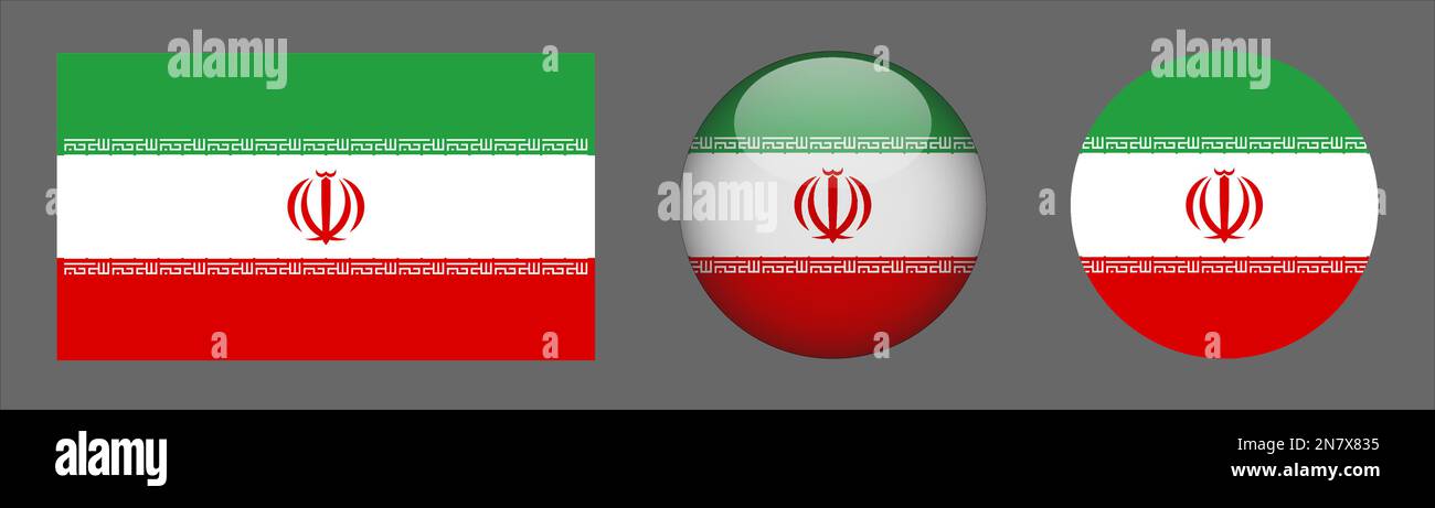 Iran Flag set collection Vector Stock Vector Image & Art - Alamy