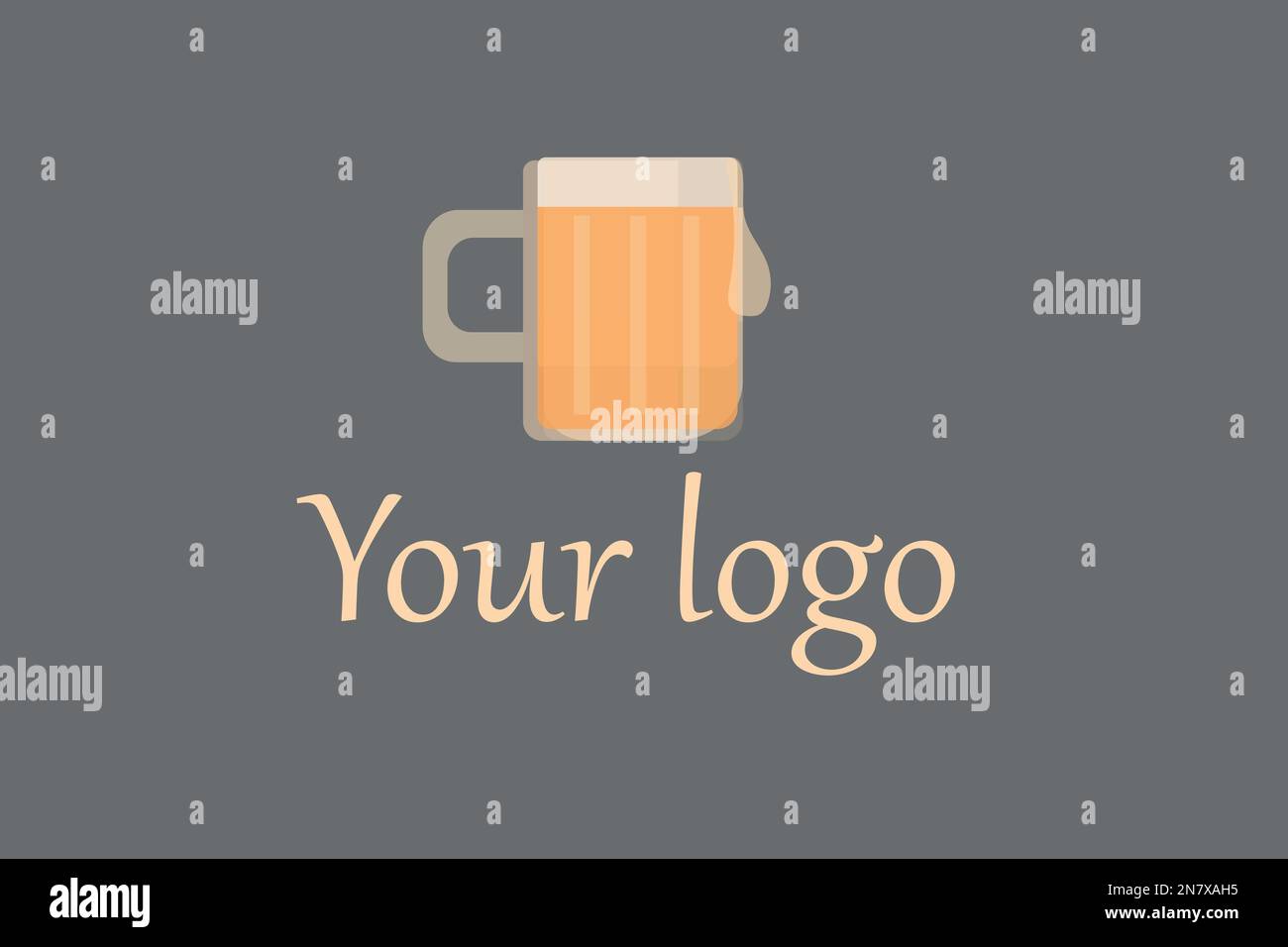 a vector logo for a beer company bar pub Stock Vector Image & Art - Alamy