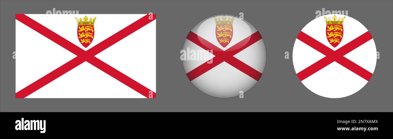 Jersey Flag set collection Vector Stock Vector Image & Art - Alamy