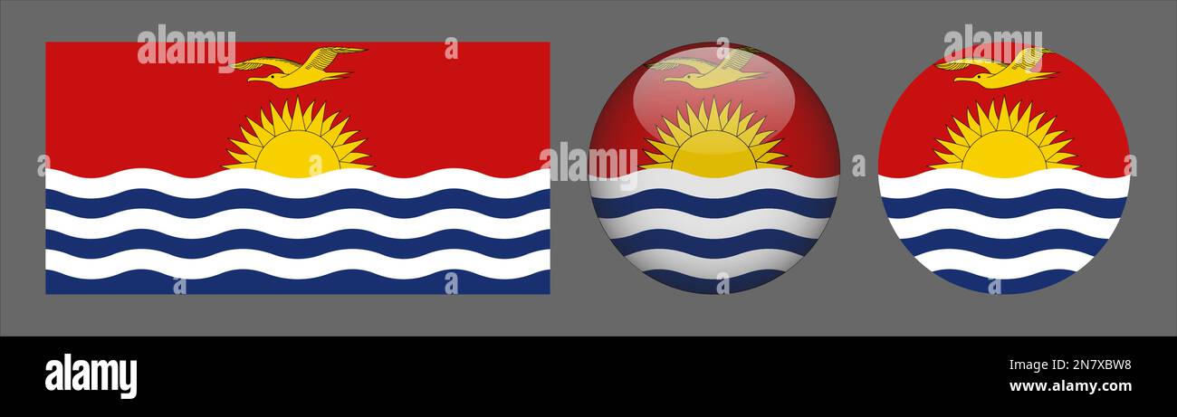 Kiribati Flag set collection Vector Stock Vector Image & Art - Alamy