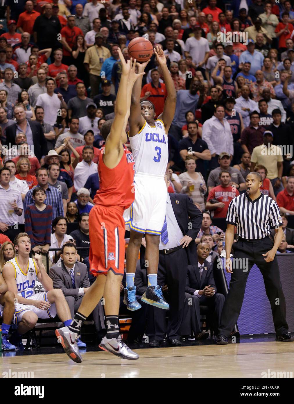 UCLA's Jordan Adams shoots against Arizona during a semifinal Pac-12 ...