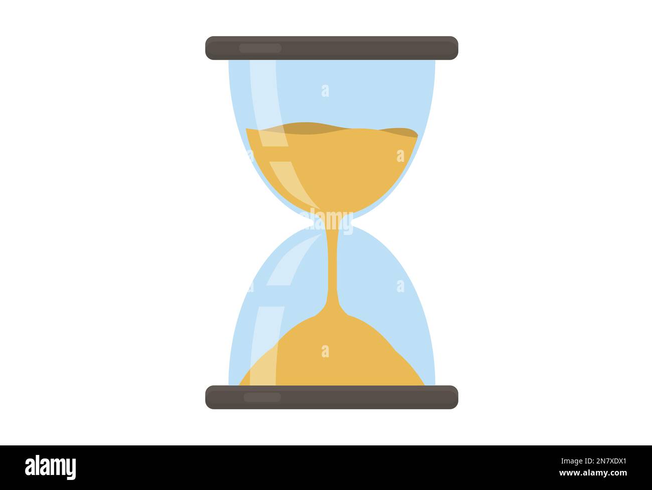 a hour glass on a white background vector illustration Stock Vector ...