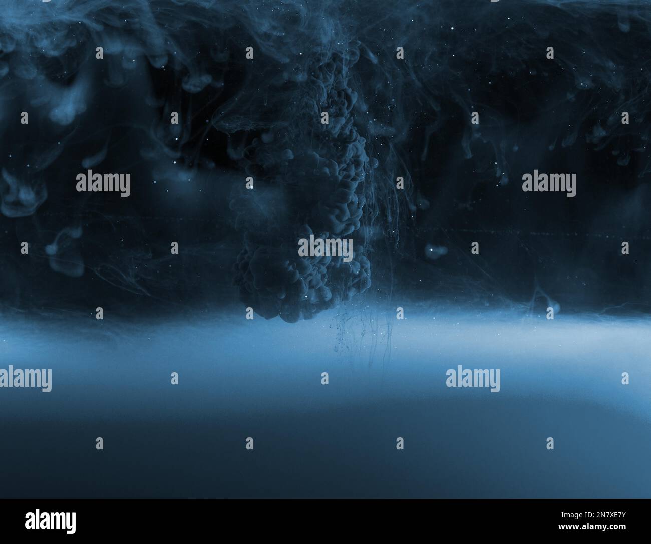 abstract heavy blue haze liquid Stock Photo - Alamy