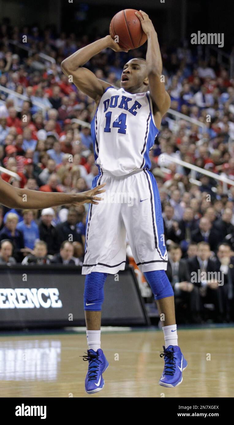 Duke's Rasheed Sulaimon (14) shoots against Maryland during the first ...