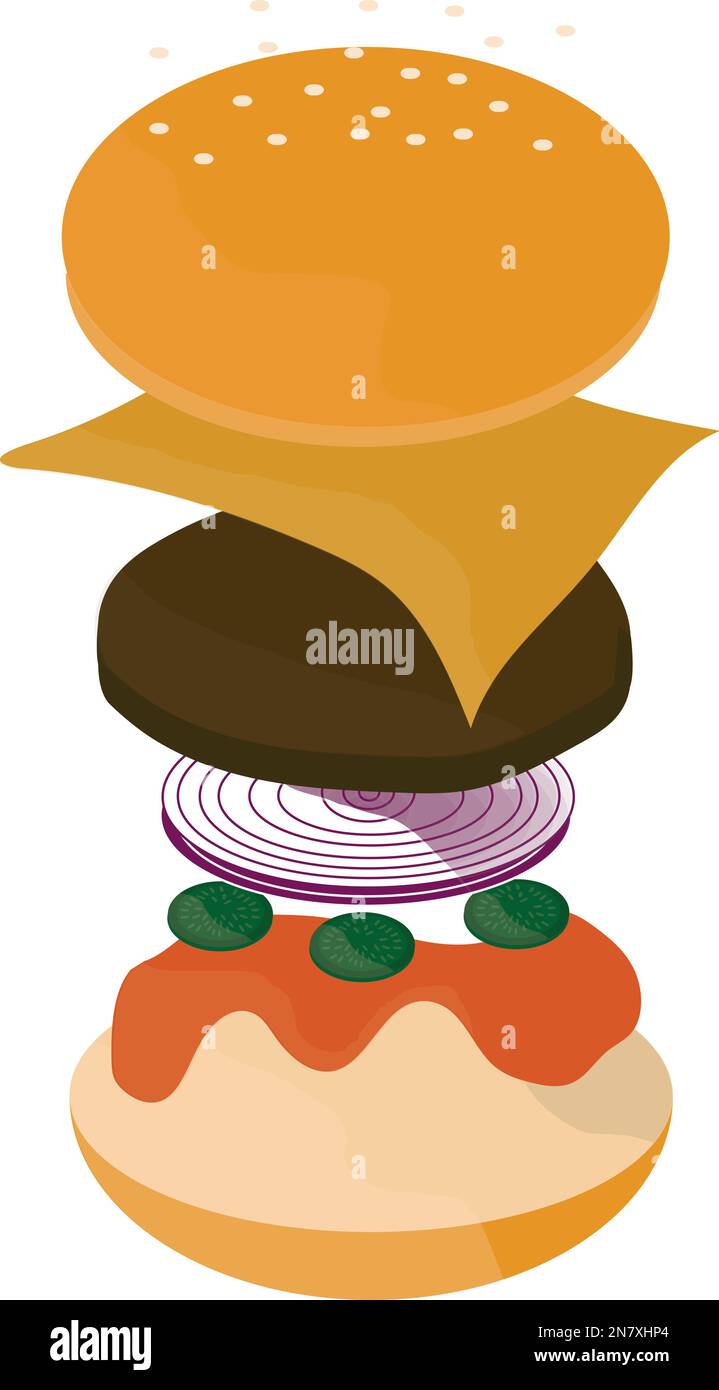 Cheese bun sesame seeds Stock Vector Images - Alamy