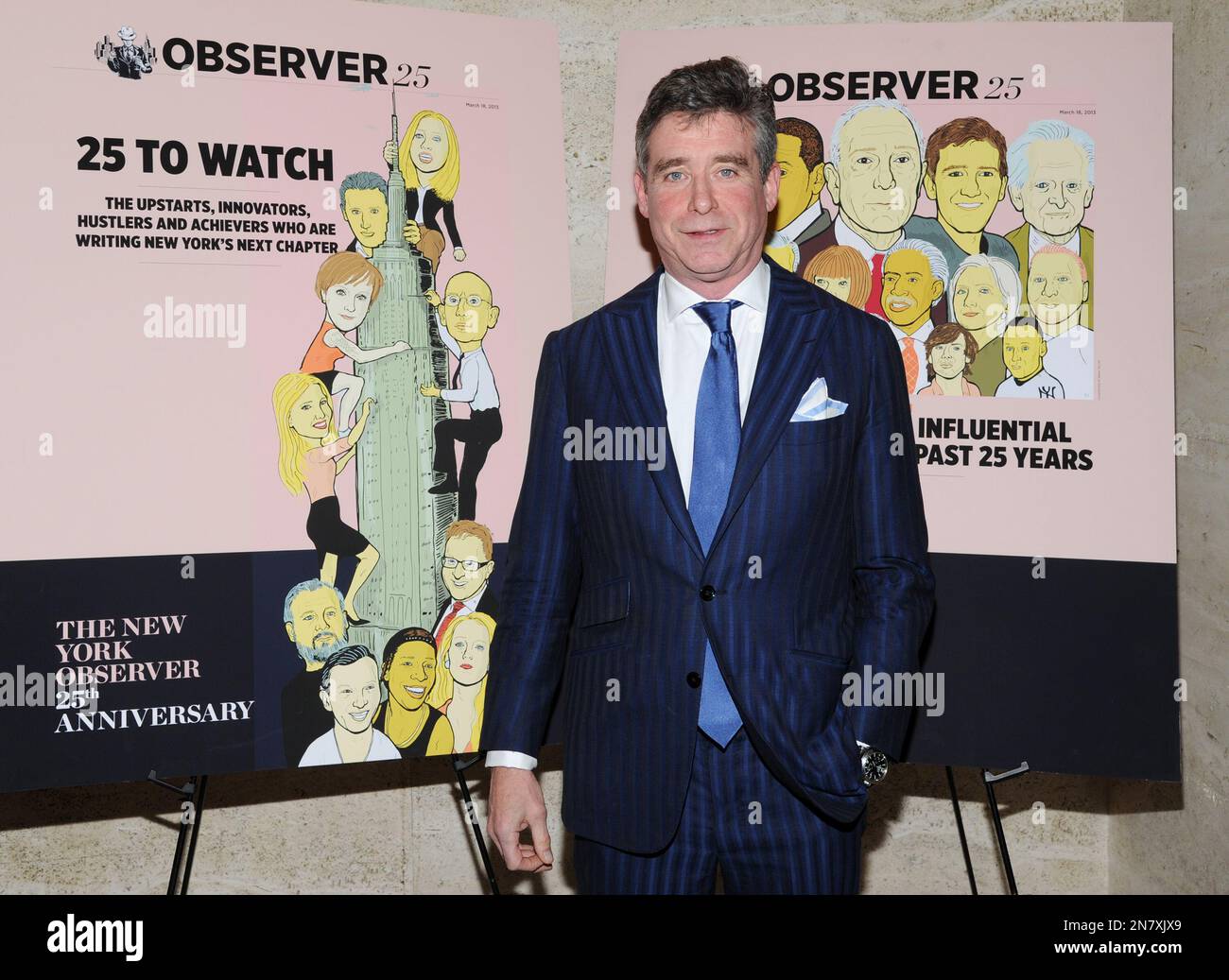 Writer Jay McInerney attends The New York Observer's 25th anniversary ...