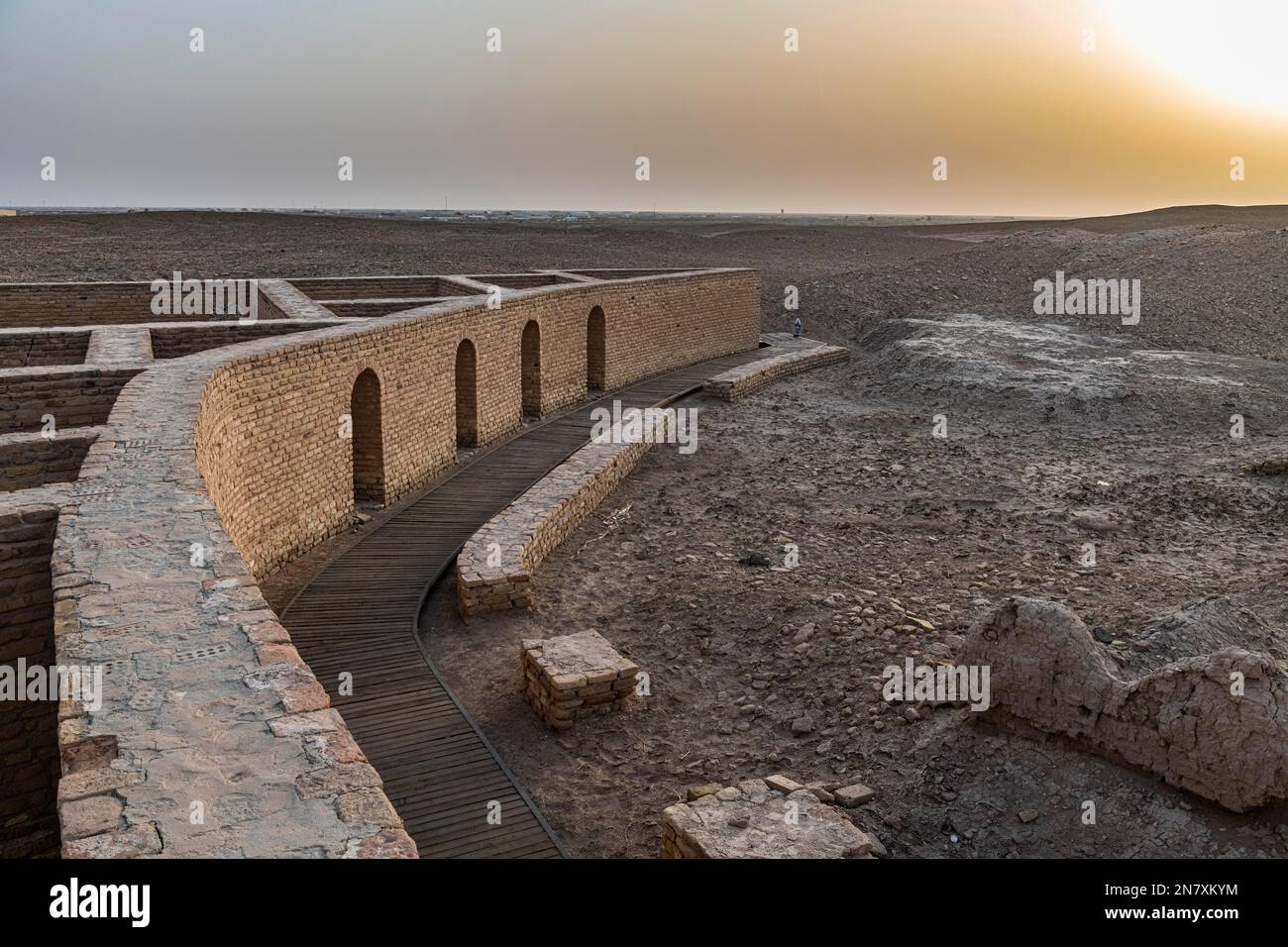 Ancient city of Ur, Ahwar of southern Iraq, Unesco site, Iraq Stock ...