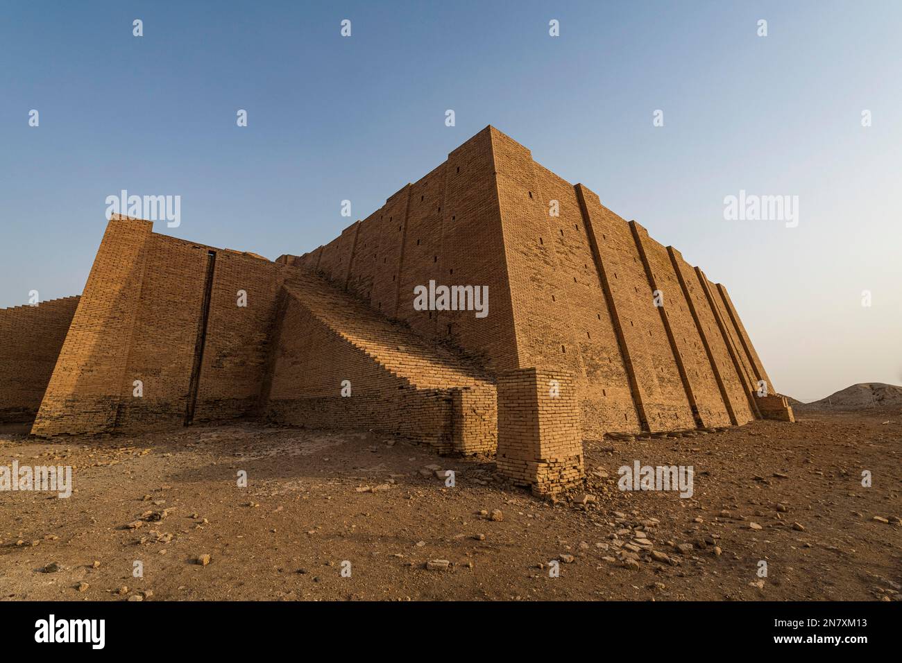 Ziggurat, ancient city of Ur, Ahwar of southern Iraq, Unesco site, Iraq ...