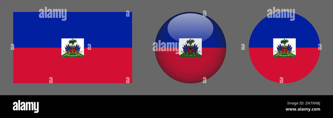 Haiti Flag set collection Vector Stock Vector Image & Art - Alamy
