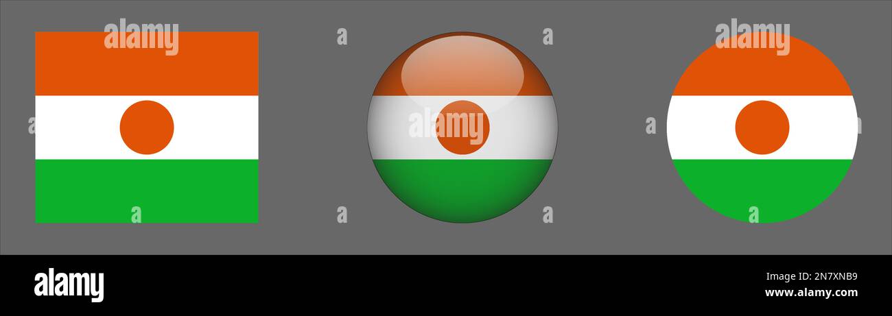 Niger Flag set collection Vector Stock Vector Image & Art - Alamy