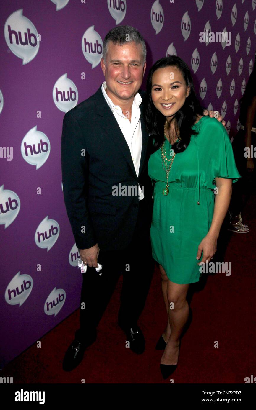 Hasbro Studios President Stephen Davis, left, and actress Sumalee ...