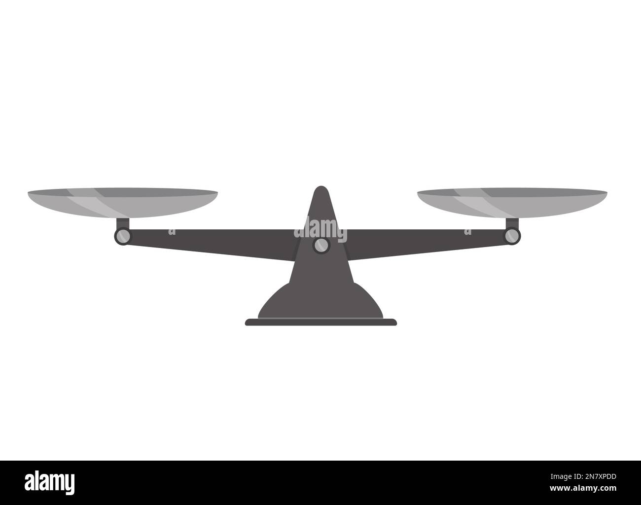 a kitchen scale mechanical balance law justice vector illustration ...