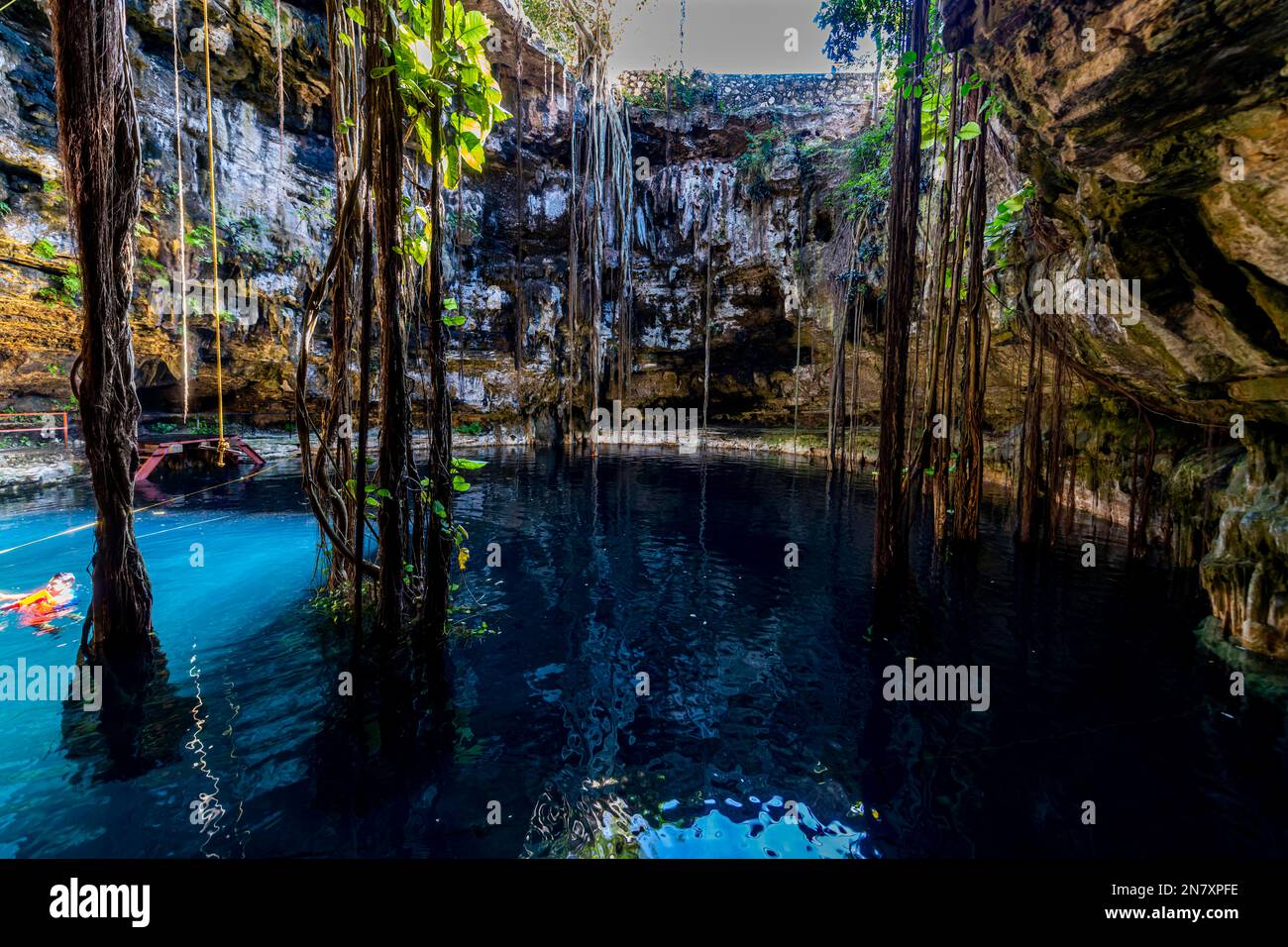 Cenote Oxman, Valladolid, Yucatan, Mexico Stock Photo - Alamy
