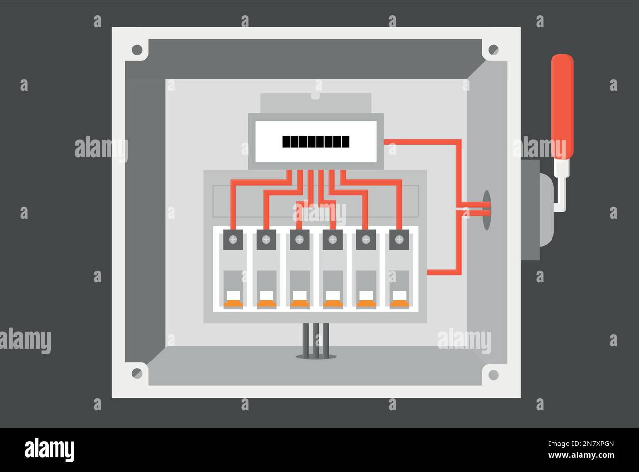 Fuse box icon vector vectors Stock Vector Images - Alamy