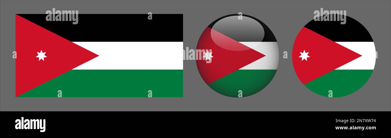Jordan Flag set collection Vector Stock Vector Image & Art - Alamy