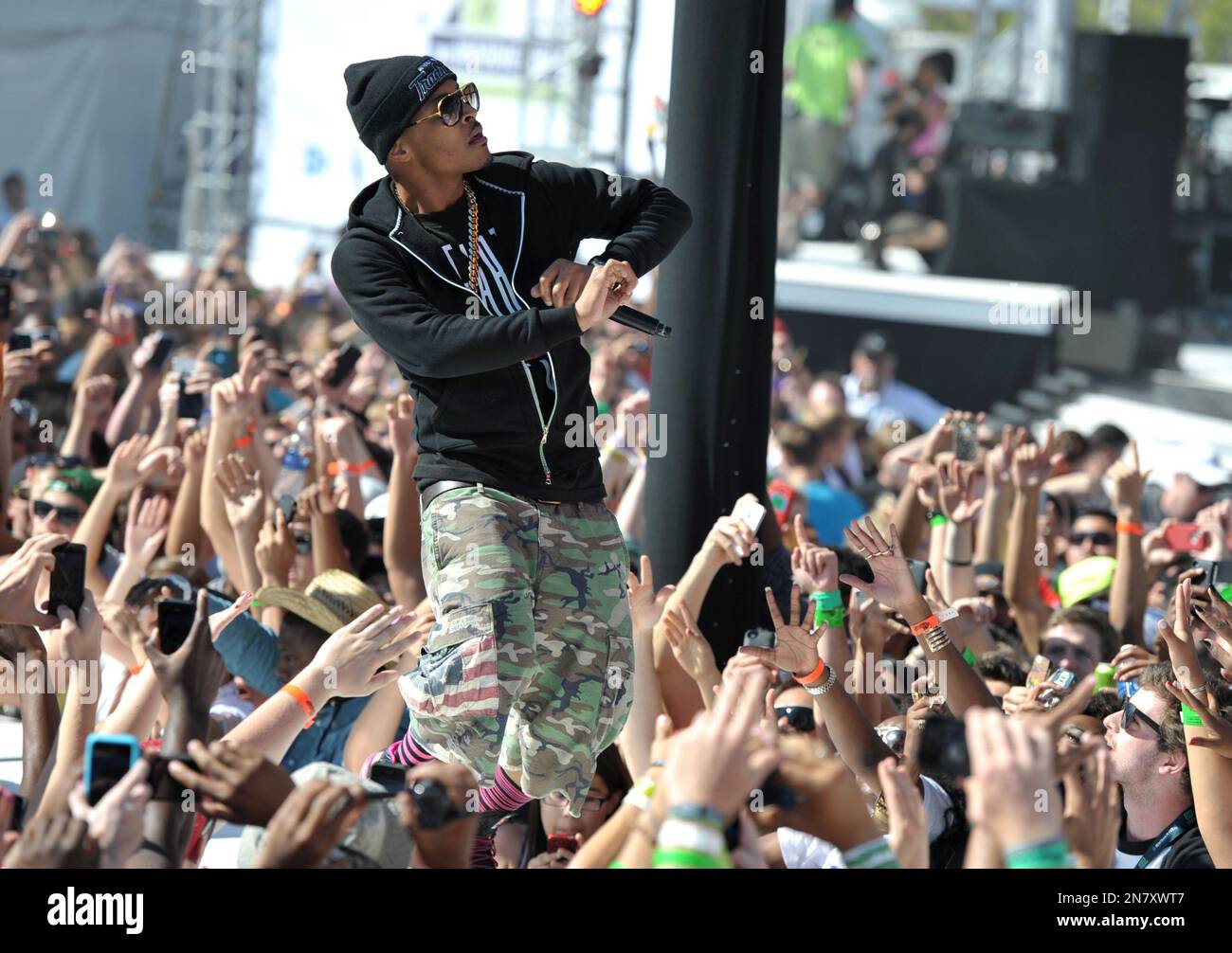 Rapper T.I. performs at the mtvU Woodie Awards on Thursday, March 14 ...