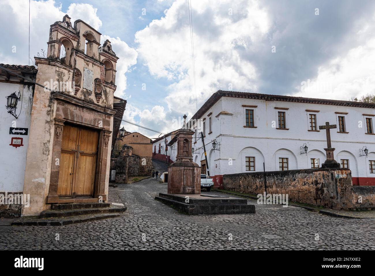 Historic city of Patzcuaro, Michoacan, Mexico Stock Photo - Alamy