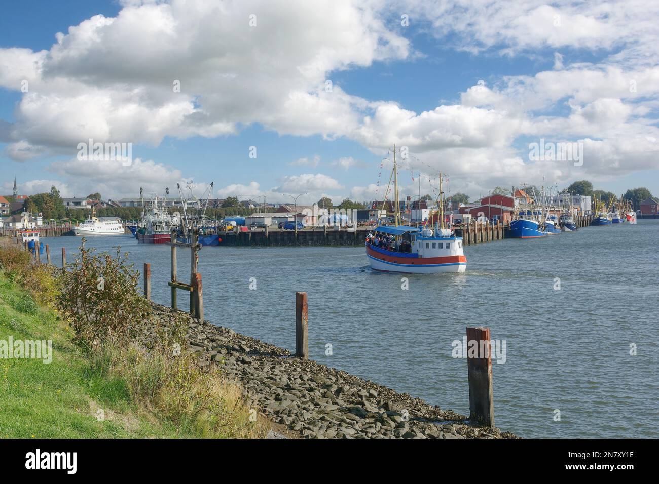 Harbor of Buesum,North Sea,North Frisia,Germany Stock Photo - Alamy