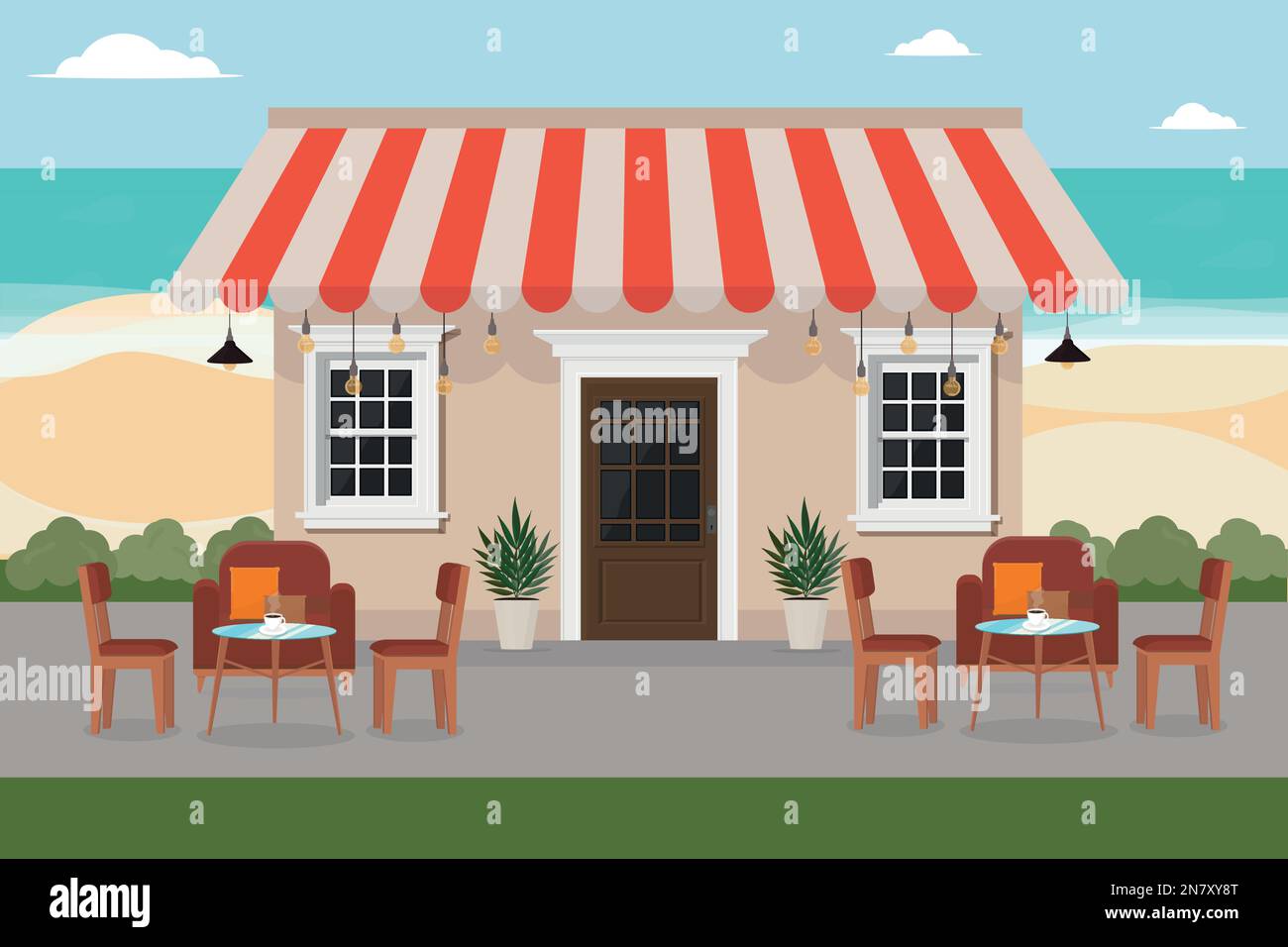 Coffee table chairs on Stock Vector Images - Alamy