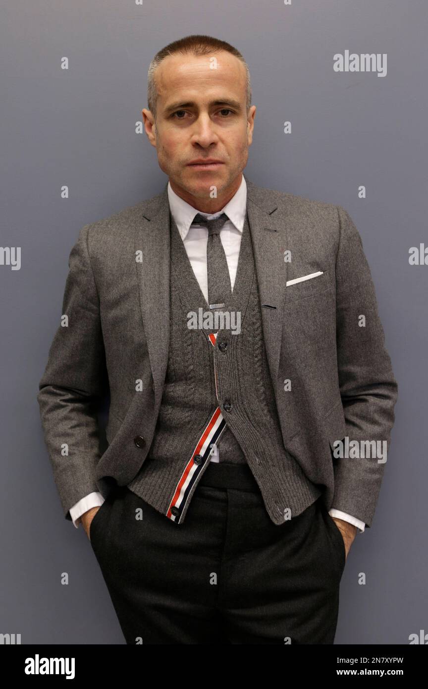 Fashion designer Thom Browne poses for a photograph at his Hudson ...
