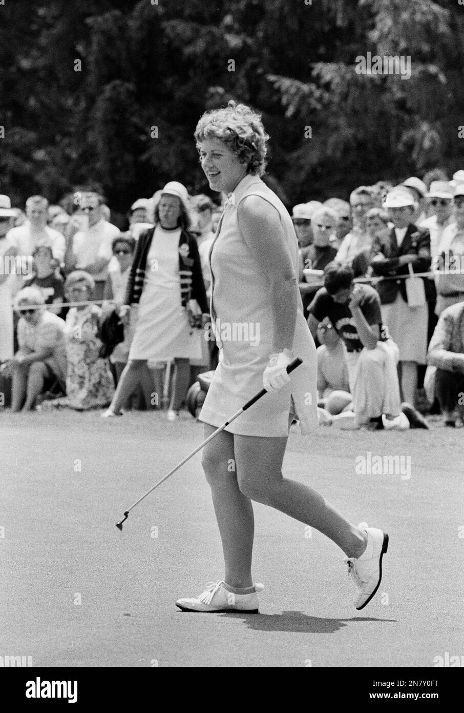 JoAnne Carner, third round leader of the U.S. Women's Open Championship ...