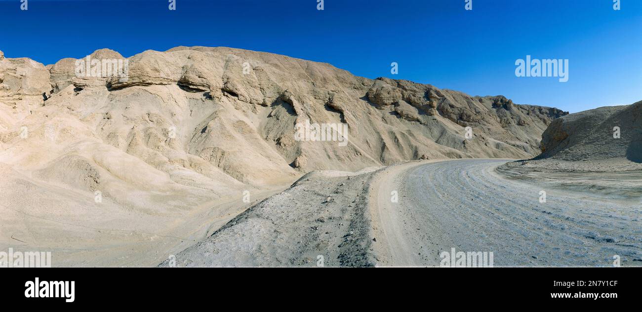 Road, gravel track through the Salt Mountains of Sodom, Sodom ...