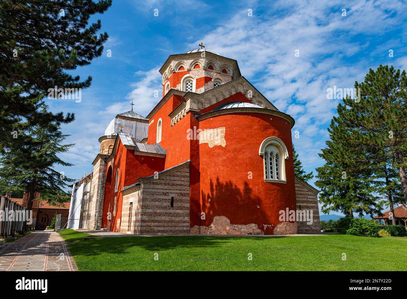 Zica orthodox monastery, Zica, Serbia Stock Photo - Alamy
