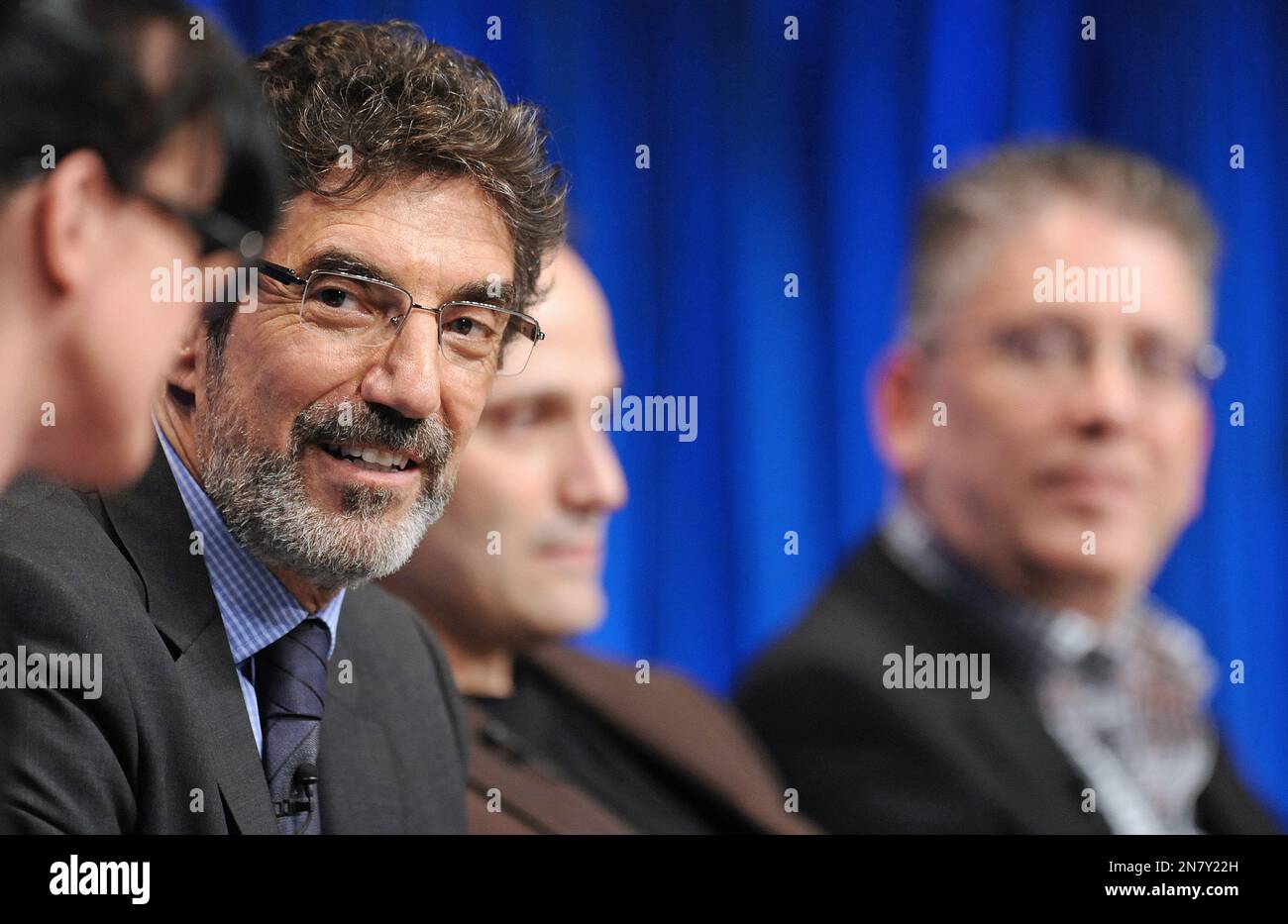 Photo of, from left, Chuck Lorre, Steve Molaro and Bill Prady courtesy ...