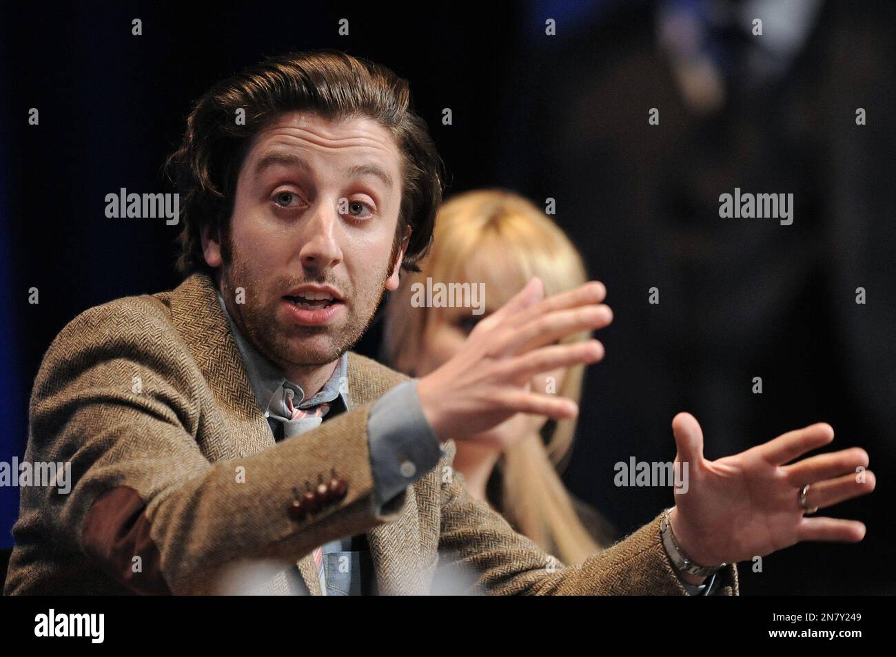 Photo of Simon Helberg courtesy of Samsung Galaxy, taken during the ...