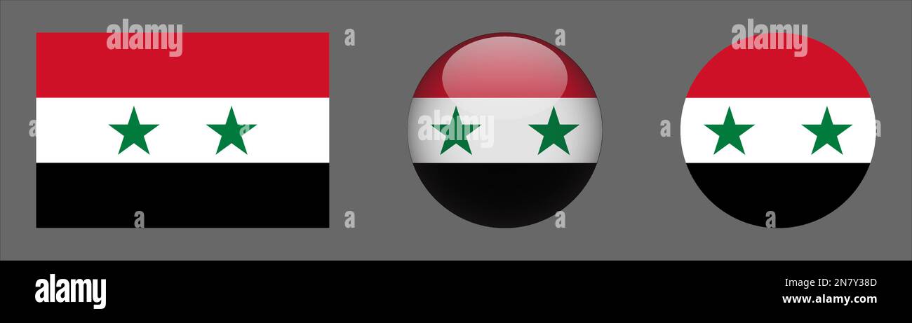 Syria Flag set collection Vector Stock Vector Image & Art - Alamy