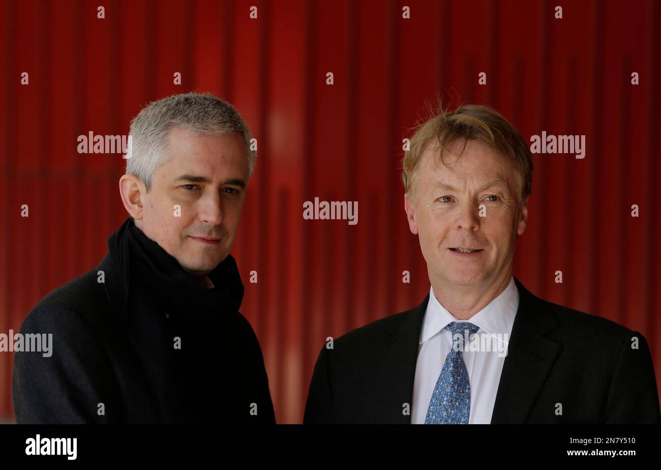 Andrew Kidd, left, the founder of The Folio Prize, a new literary award ...