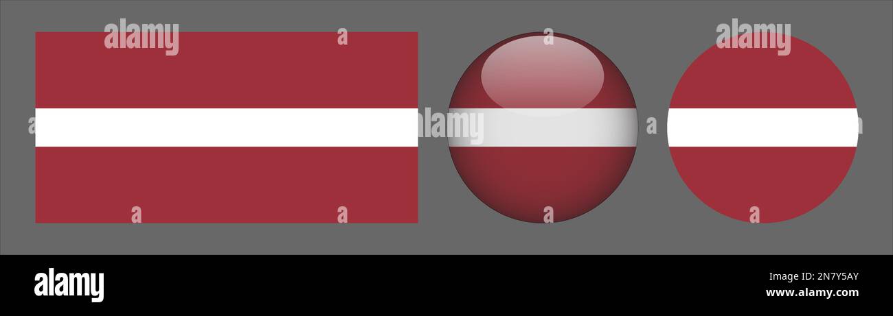 Latvia Flag set collection Vector Stock Vector Image & Art - Alamy