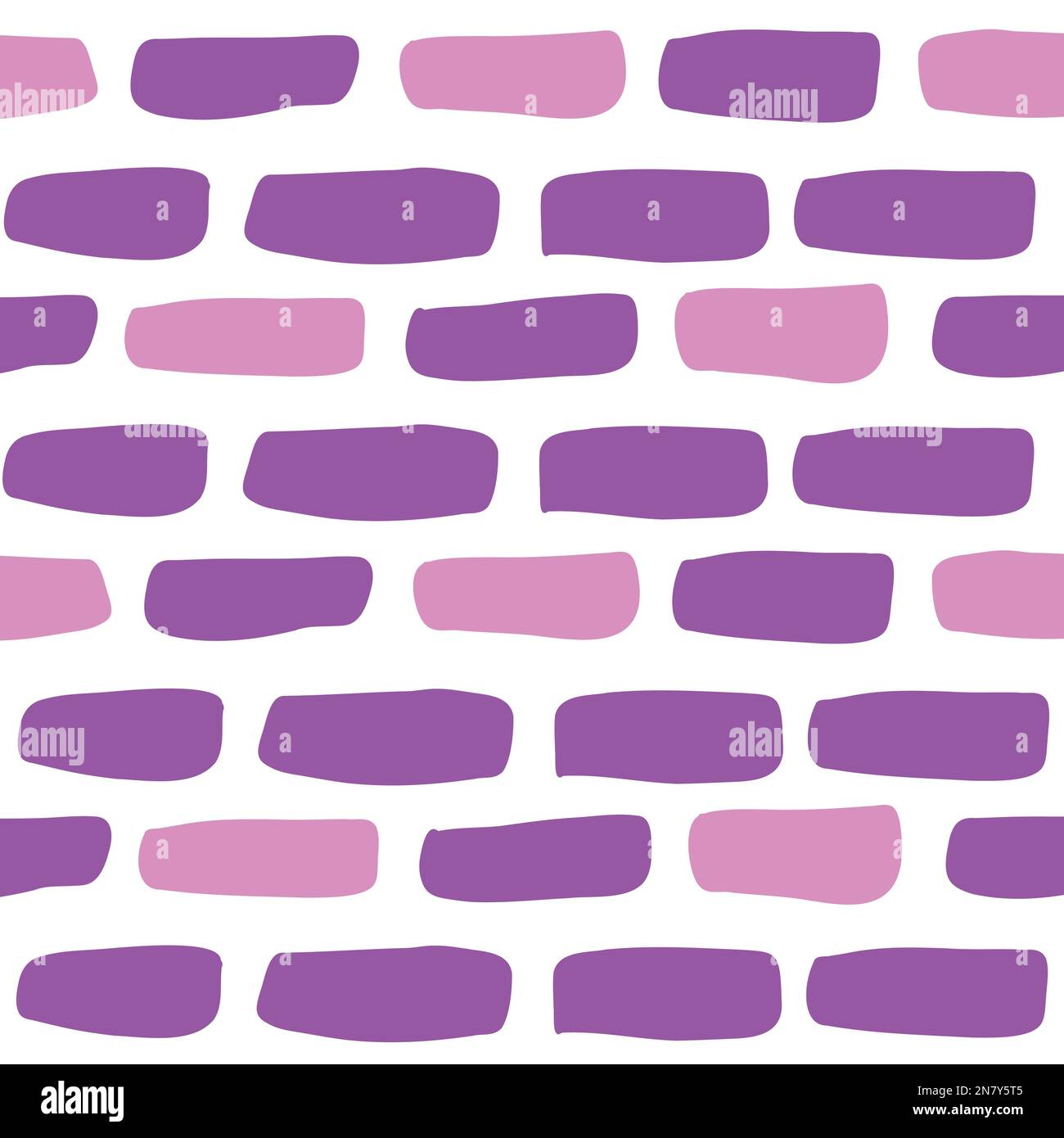 Colorful purple brick seamless pattern vector. Vector illustration in ...