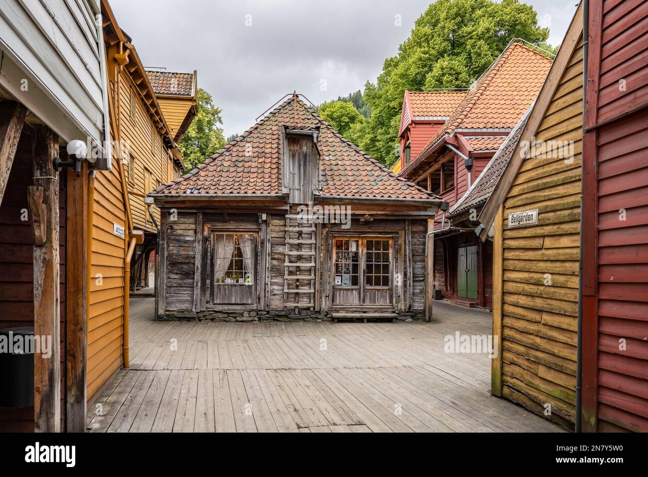 Old Merchant's House, Bryggen, Old Bergen, Unesco World Heritage Site ...