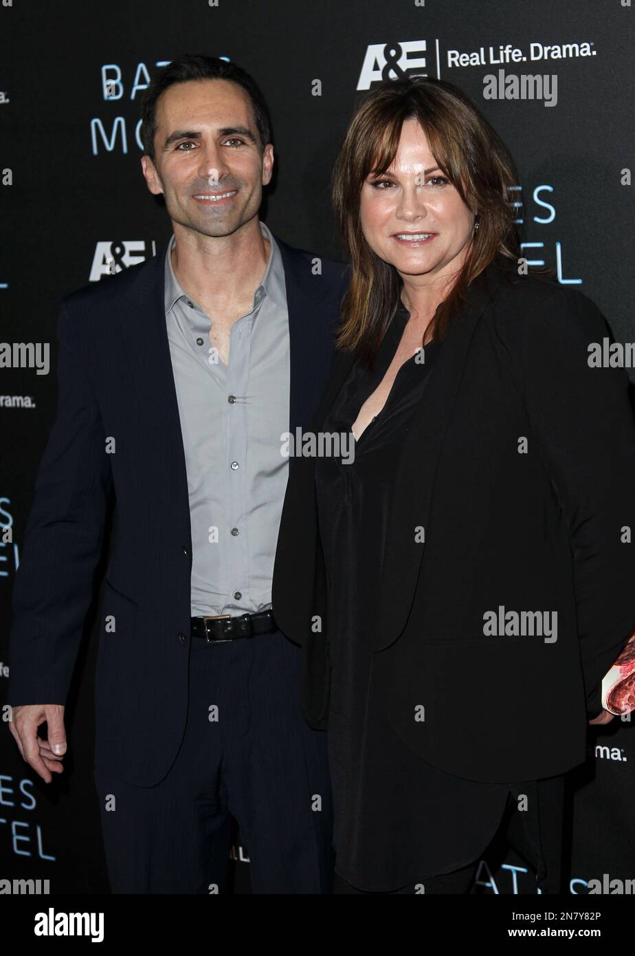 Executive producer Kerry Ehrin, right, and Nestor Carbonell pose ...