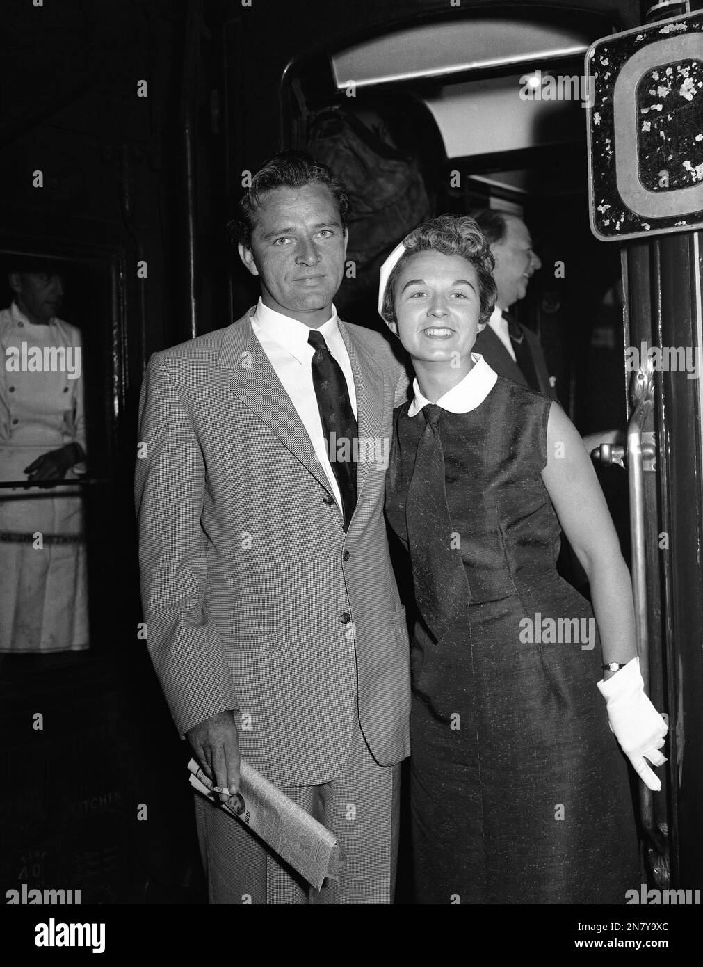 FILE - In this July 21, 1955 file photo, Sybil Williams Burton and her ...