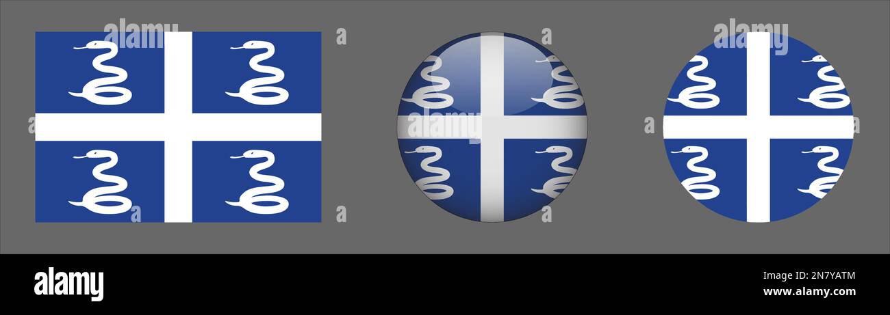 Martinique Flag set collection Vector Stock Vector Image & Art - Alamy