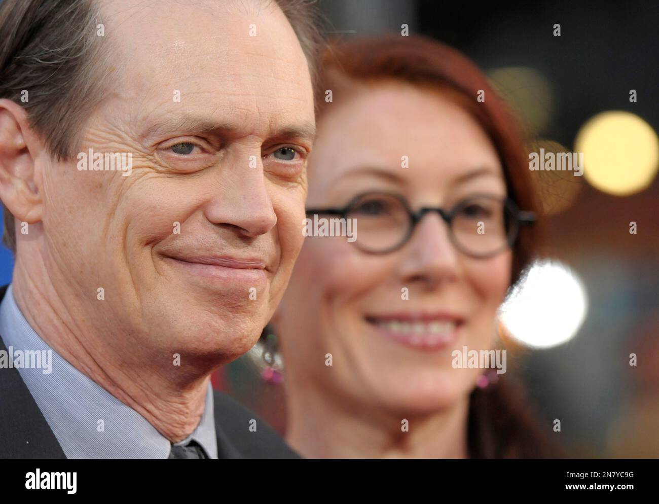 Actor Steve Buscemi, left, and his wife, Joe Andres arrive at the world ...