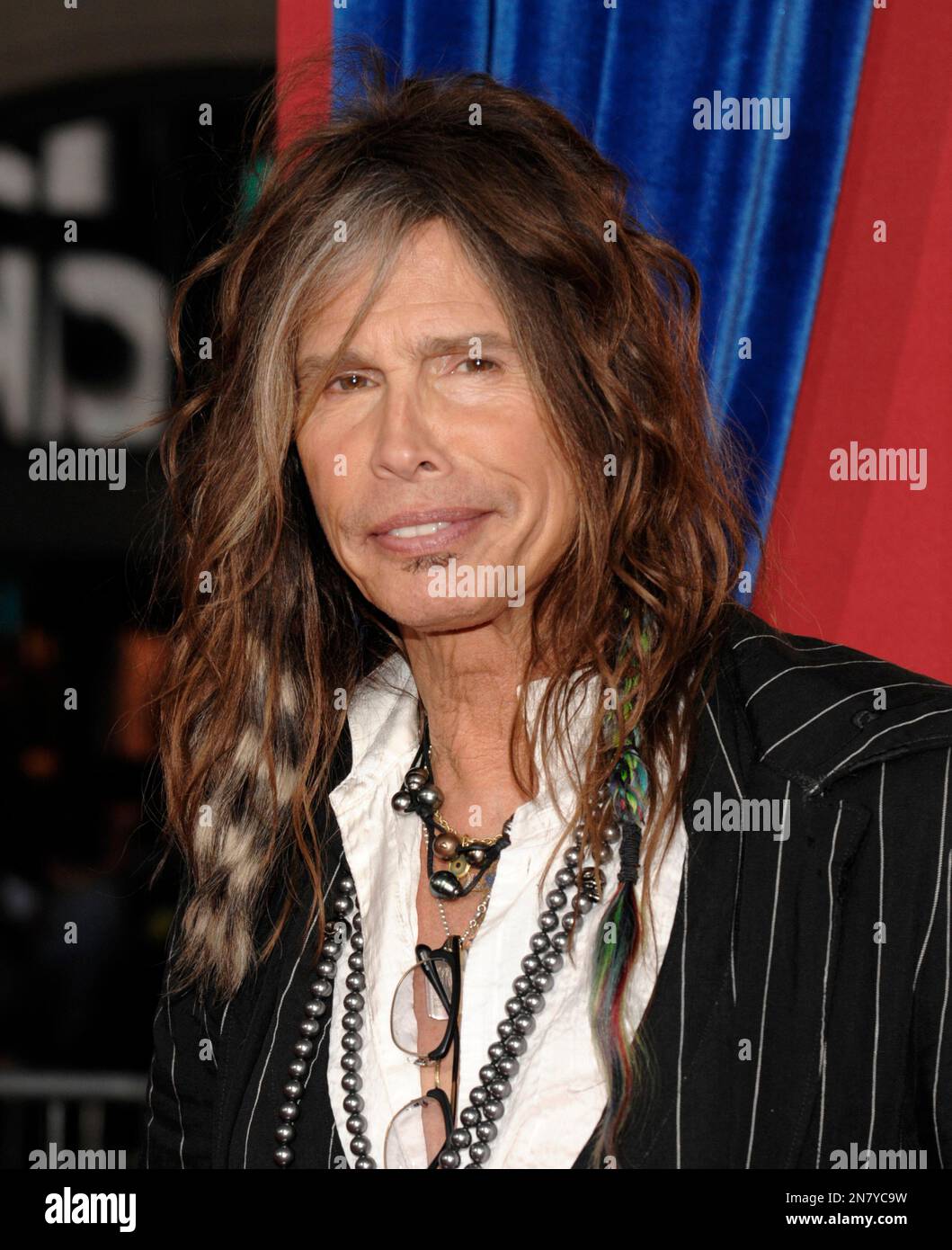Singer Steven Tyler arrives at the world premiere of the feature film ...