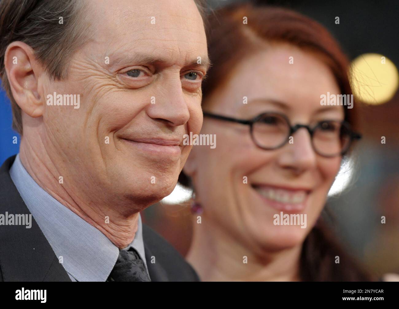 Actor Steve Buscemi, left, and his wife, Joe Andres arrive at the world ...