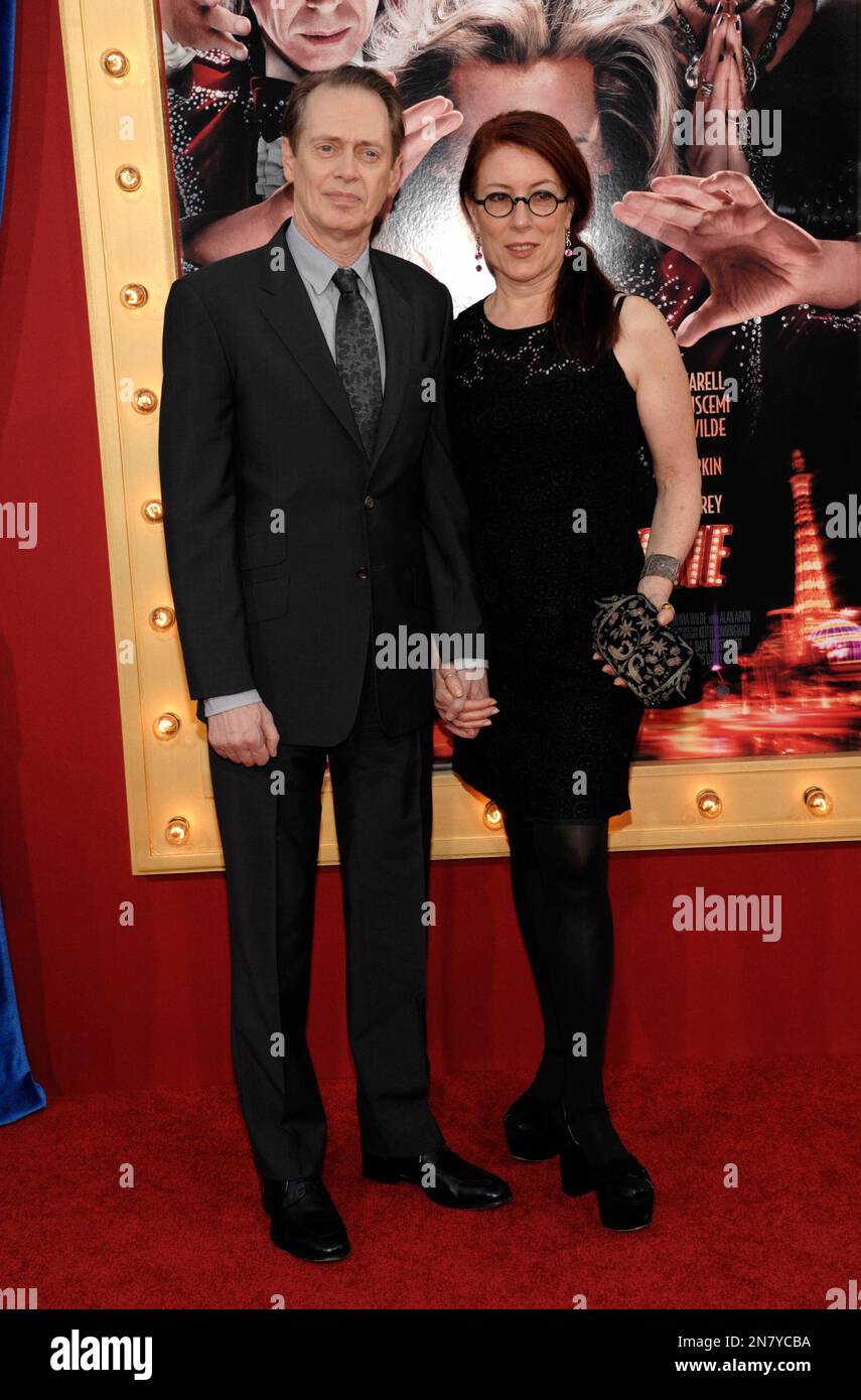 Actor Steve Buscemi, left, and his wife, Joe Andres arrive at the world ...