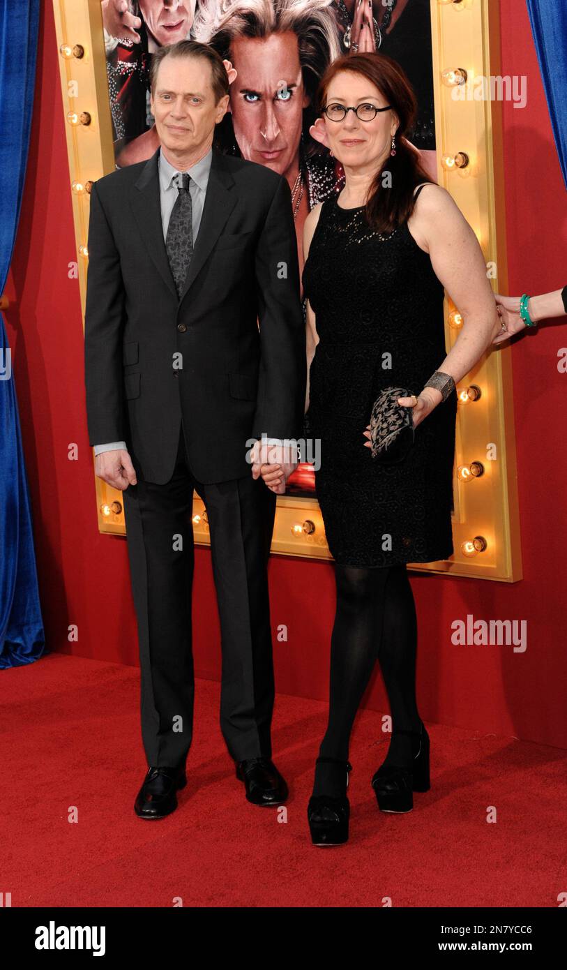 Actor Steve Buscemi, left, and his wife, Joe Andres arrive at the world ...